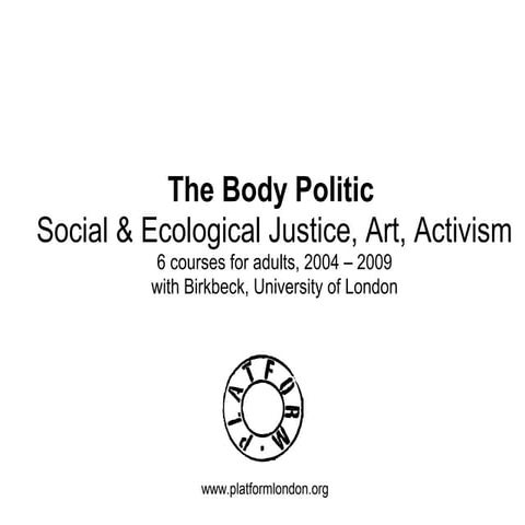 The Body Politic presentation (2013) | PPT