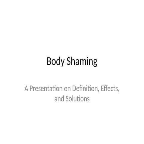 BODY-SHAMING.pptx