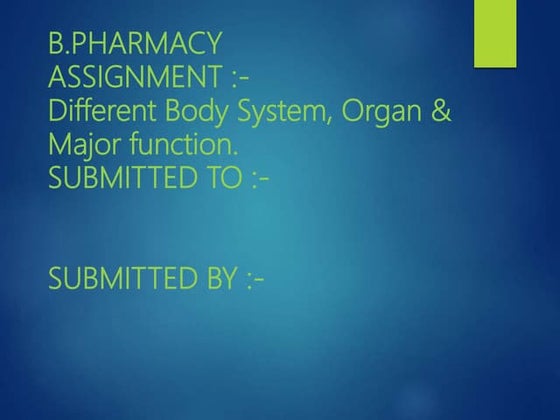 Systems of human body | PPTX