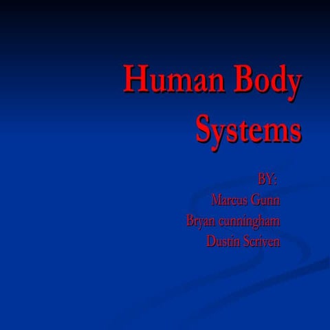 Body Systems | PPT