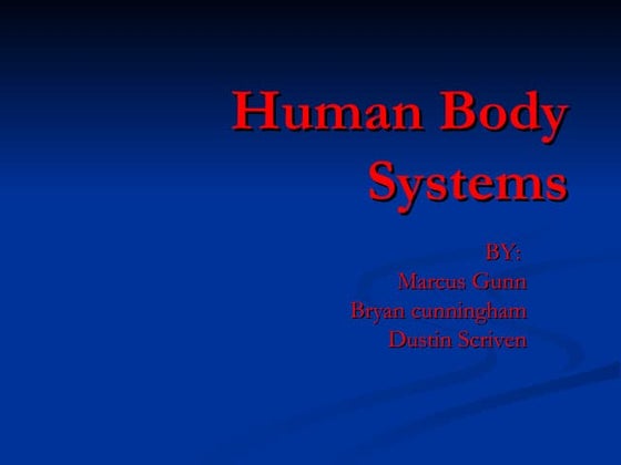 Human Body Systems PPT | PPT