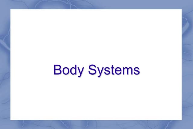 Organ systems of the body and their functions | PPT | Endocrine and ...