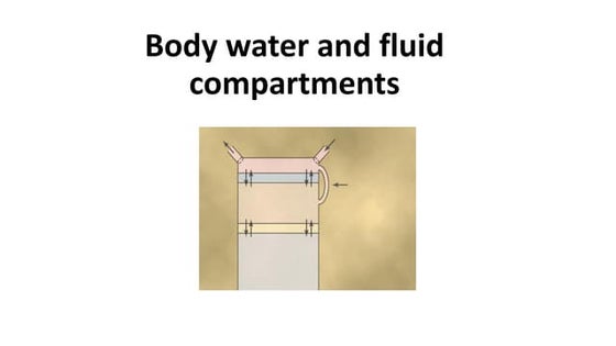 Body fluid compartments slide share | PPTX | Blood Disorders | Diseases ...