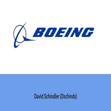 Boeing Company Presentation | PDF