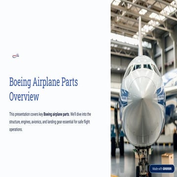 Boeing Airplane Parts Overview | Key Aircraft Components Explained | PDF