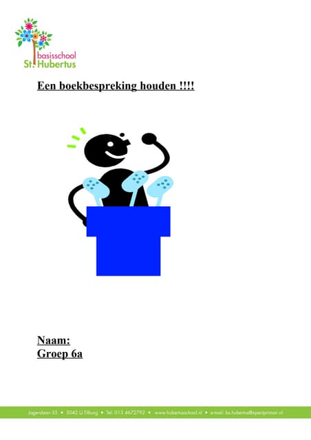 Boekverslag invulformulier groep 7a | DOC