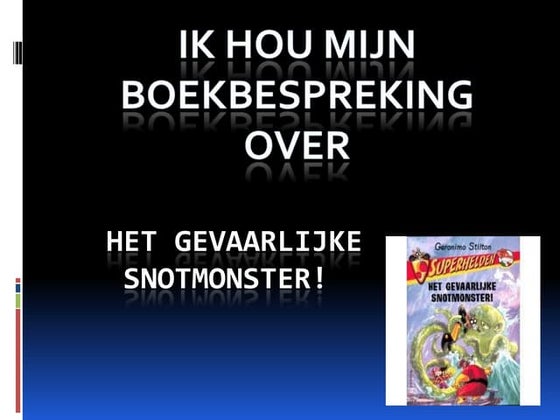 Voorbeeld powerpoint boekbespreking | PPTX