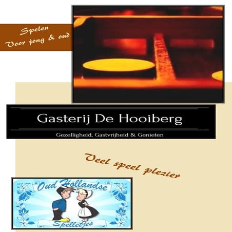 Boekje Oud Hollandse spelen | PDF