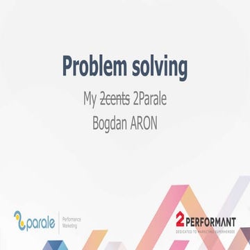 Problem Solving - Bogdan Aron EcomTeam 2016 | PPT