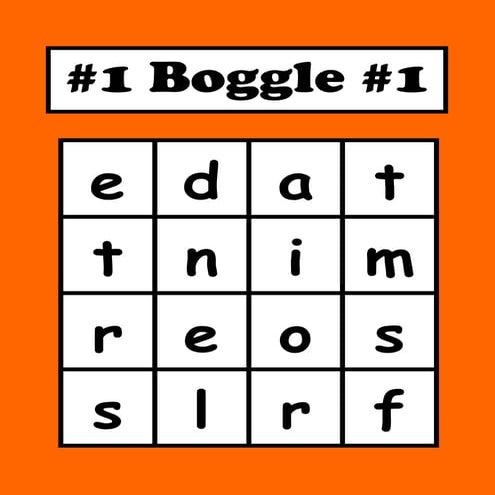 Boggle | PDF | Board Games and Puzzles | Games and Puzzles