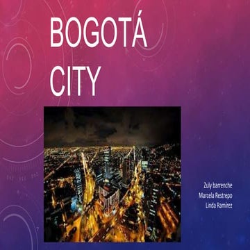 Bogotá city | PPT