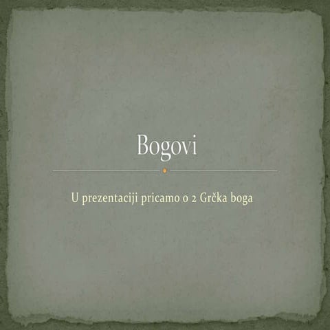 Bogovi | PPTX