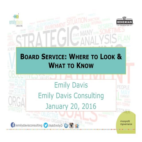 Board Service: Where to Look and What to Know | PDF