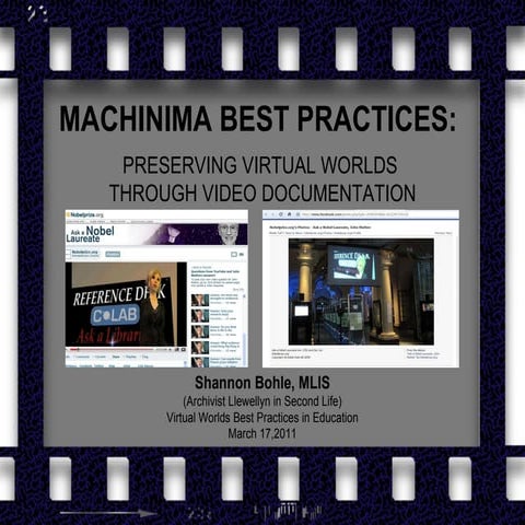 Machinima Best Practices | PPT