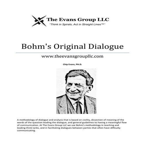 Bohm's original dialogue | PDF