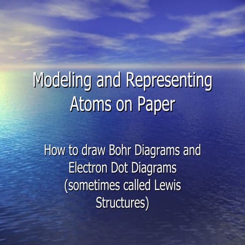 Bohr Diagrams | PPT
