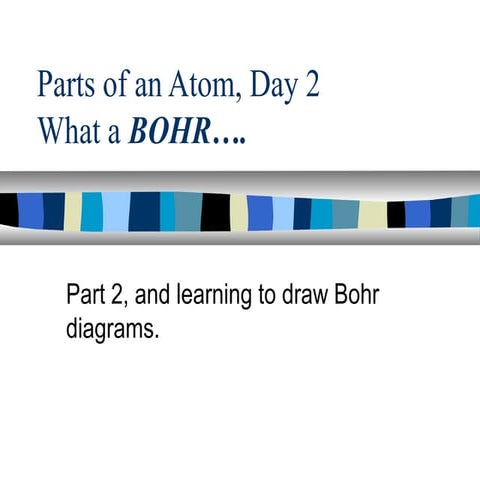 Bohr diagrams | PPT