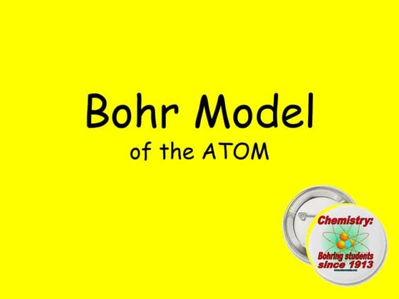Bohr's model | PPSX | Chemistry | Science
