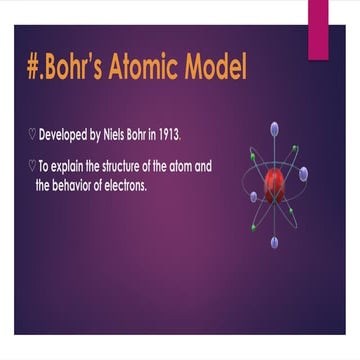 Bohr's atomic model chemistry class XI.pptx