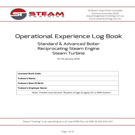 boiler-log-book guide for boiler operator | PDF