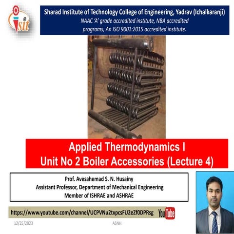 Boiler Accessories (Construction and working) | PPT