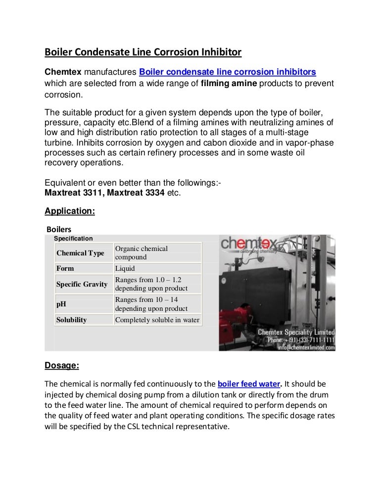 Boiler Corrosion Inhibitor