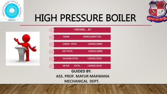 High pressure boilers | PPTX