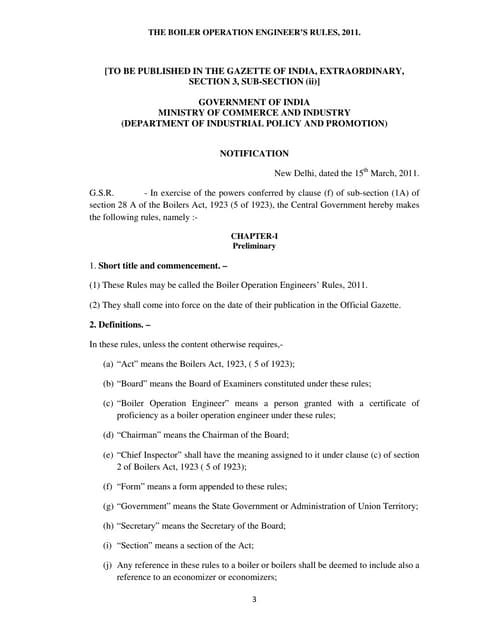 Understanding the indian boiler regulations ibr(1950) | PPT