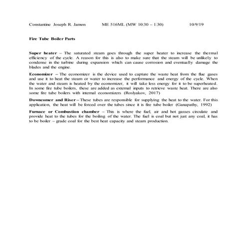 Boiler parts | DOCX