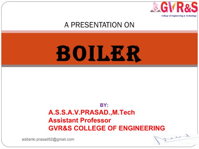 Ppt on boilers | PPTX