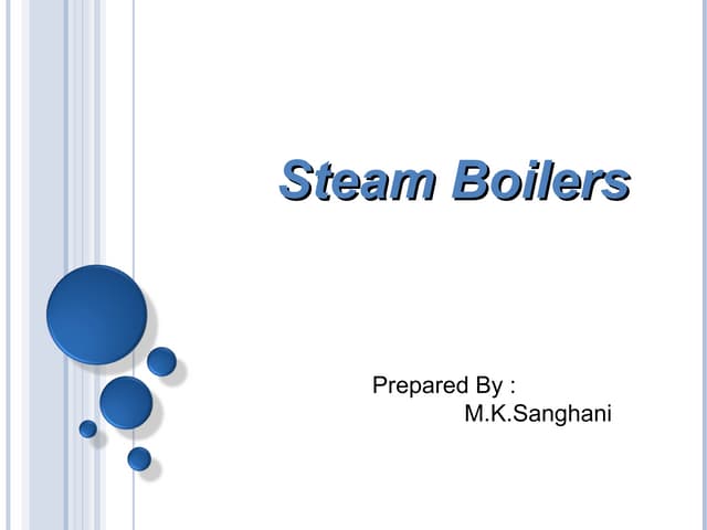Ppt on boilers | PPTX