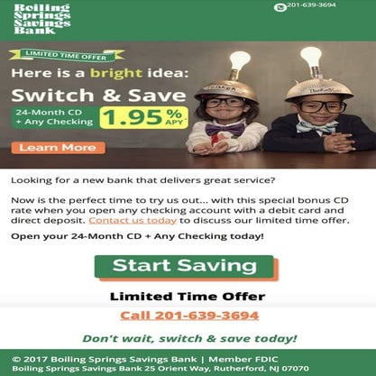 Bank promotion campaign email | PDF