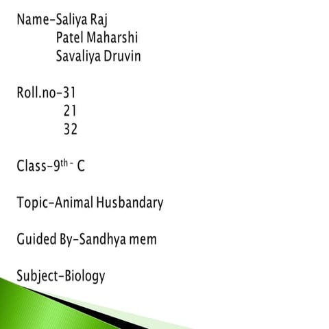 1 B- ANIMAL HUSBANDARY-Full.CLASS 9 CBSE x | PPTX