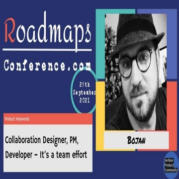 Bojan Kocijan - Collaboration designer, pm, developer - It's a team ...
