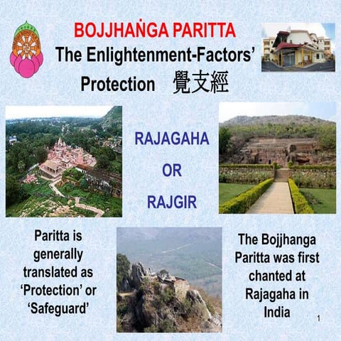 Bojjhanga Paritta - The Enlightenment-Factors Protection | PPT