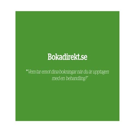Bokadirekt presentation | PDF