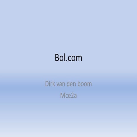 Bol.com dreamweaver | PPTX