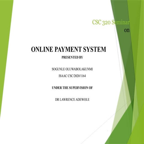 Stuent Fee Management System Presentation | PPTX