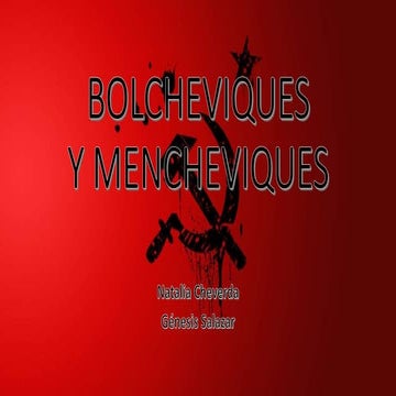 Mencheviques y bolcheviques | PPTX