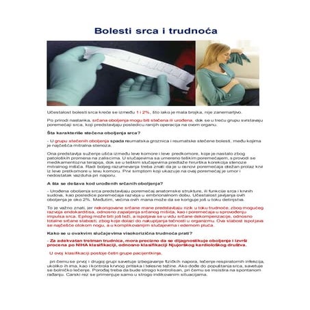 Bolesti srca i trudnoća | PDF