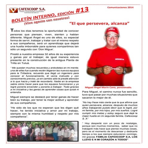 Boletín Interno mes de JULIO | DOCX
