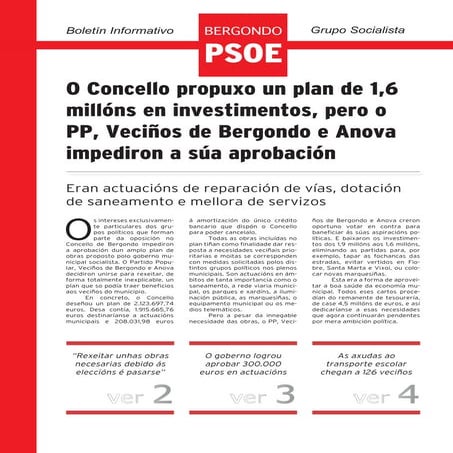 Boletin do PSOE Bergondo | PDF