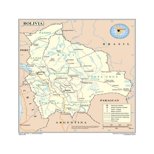Bolivia mapa hidrografico | PDF