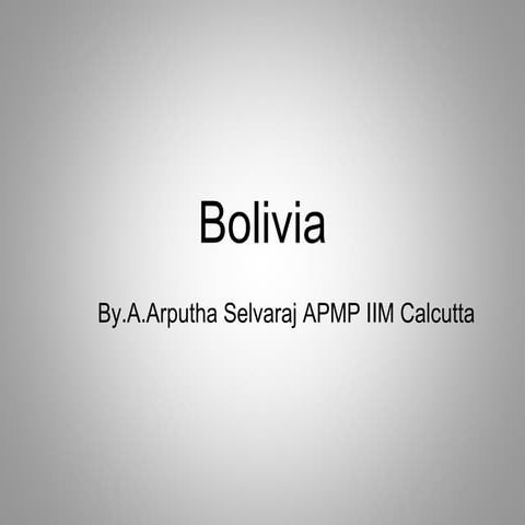 Bolivia | PPT