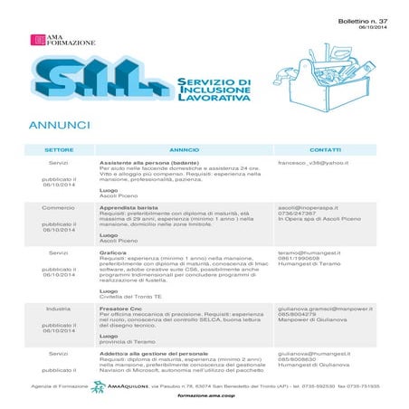 Bollettino SIL N. 37 - 14 | PDF