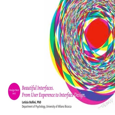 Beautiful Interfaces. From User Experence to Interface Design. | PPT