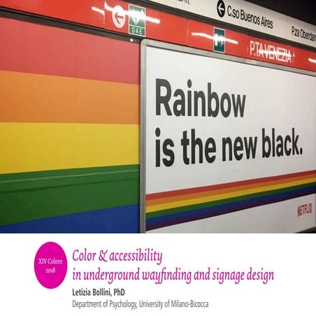 Color & accessibility in underground wayfinding and signage design | PPT