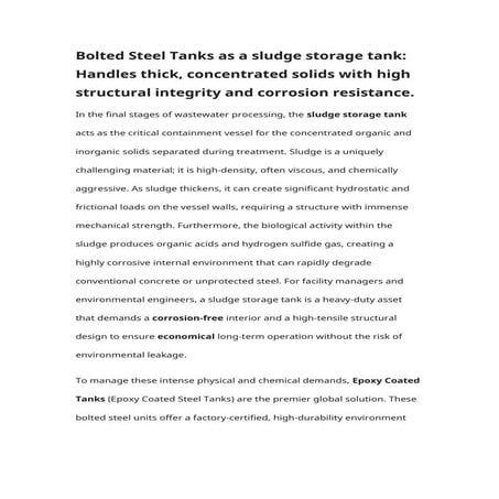 Galvanized Steel Tank for Fire Protection A Strong, Long-Lasting ...