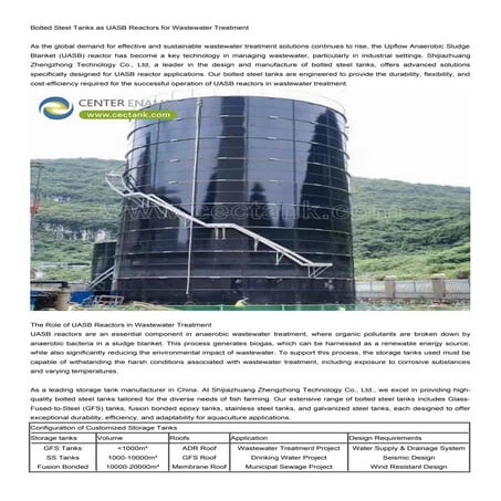 Bolted Steel Tanks as UASB Reactors for Wastewater Treatment.docx