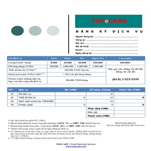 Bom Topecare Registration Form | PDF